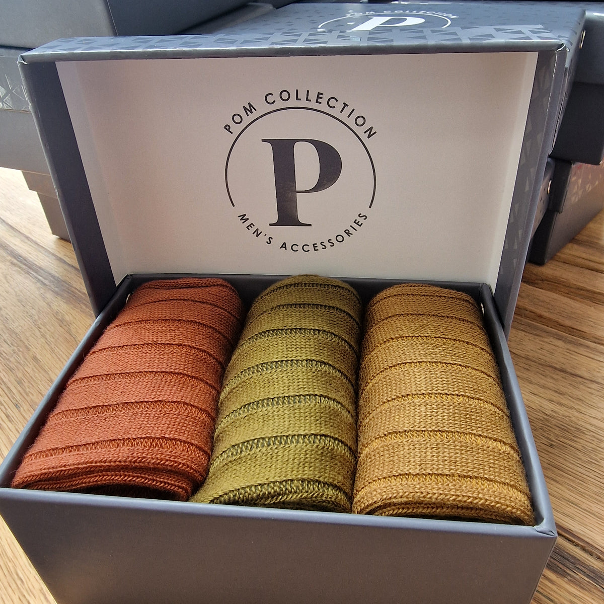 Mens 3 pair gift box sock rust mix – NORA & KATIE