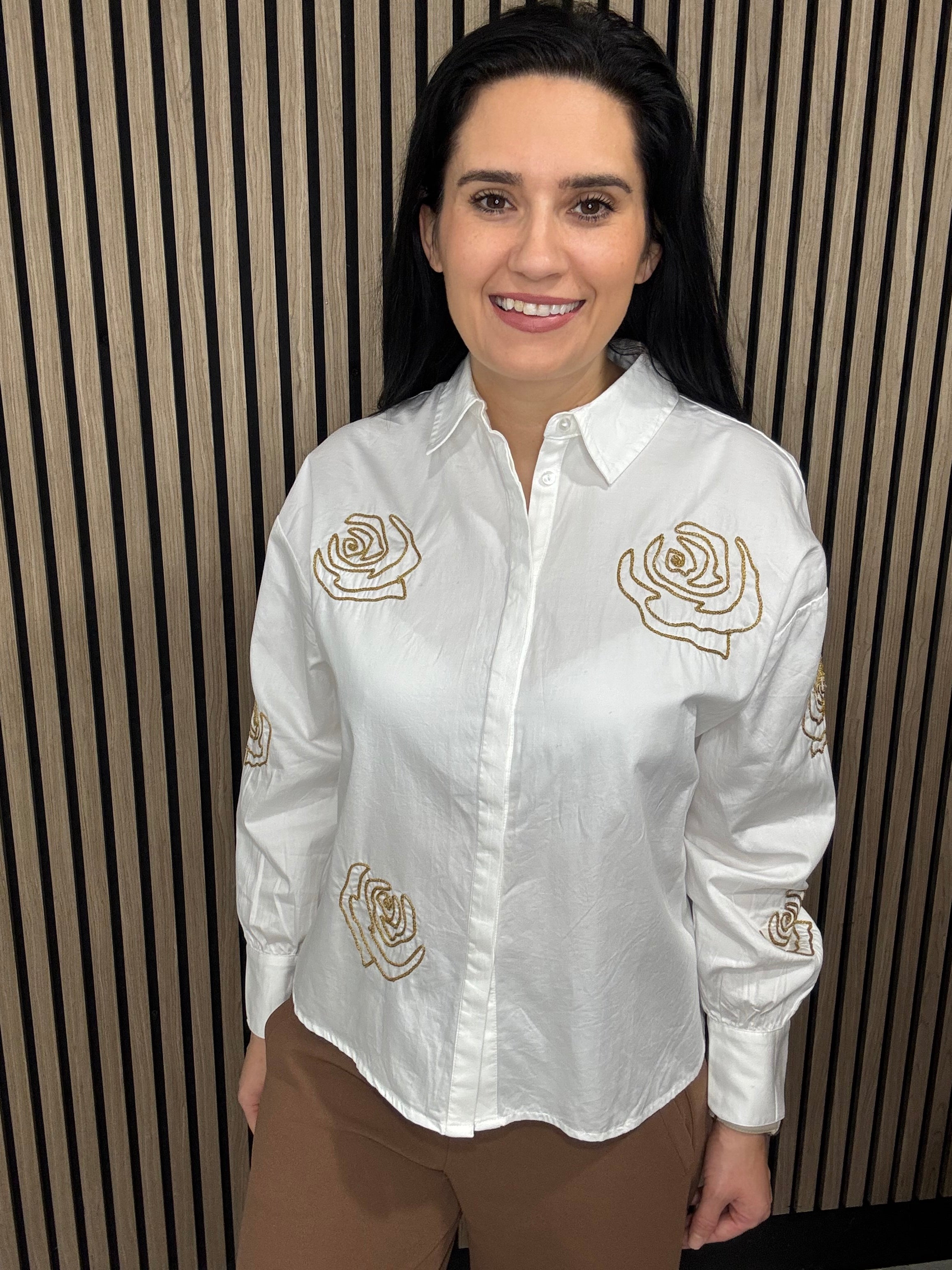 Alexis Cotton Embroidered Shirt – NORA & KATIE