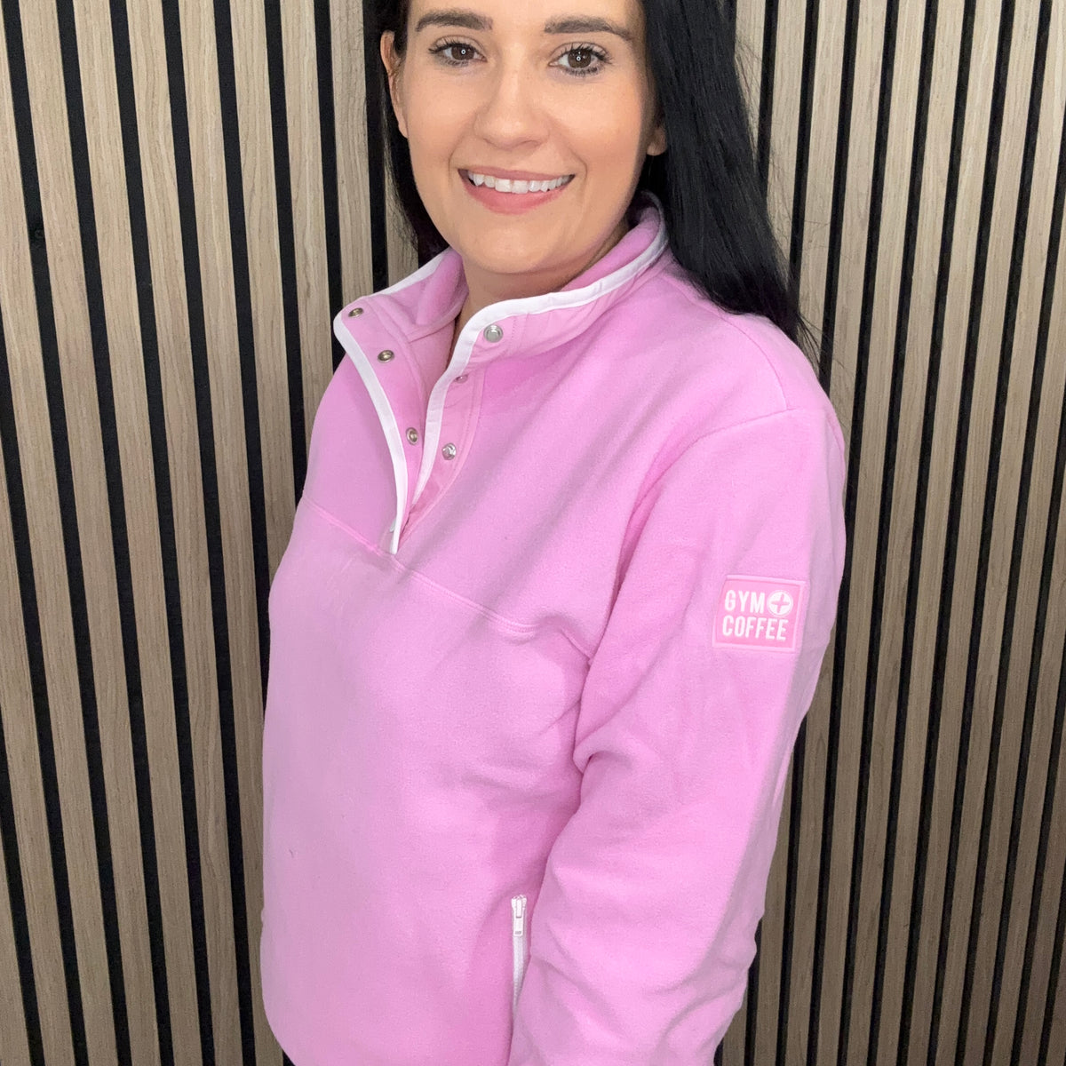 Half Snap Polar Fleece in Cotton Candy – NORA & KATIE