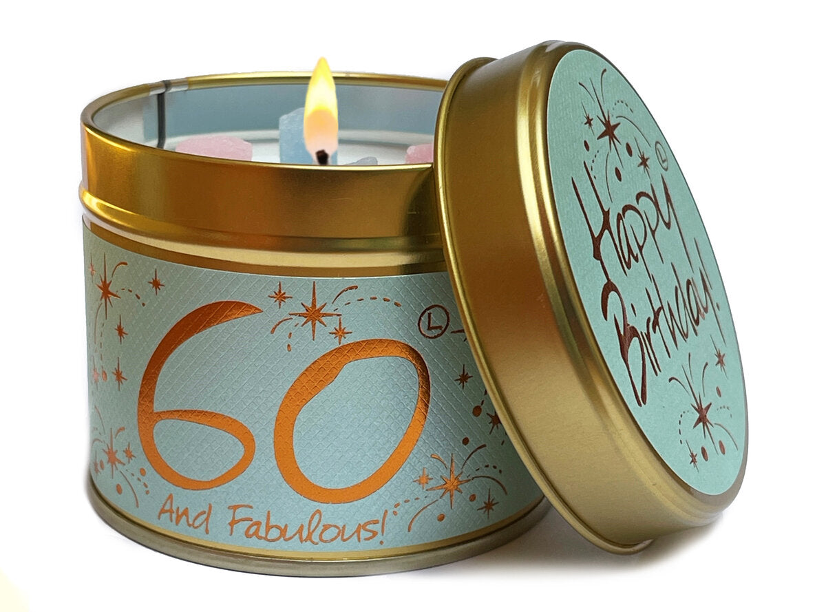 Happy Birthday 60th Scented Candle Tin – NORA & KATIE