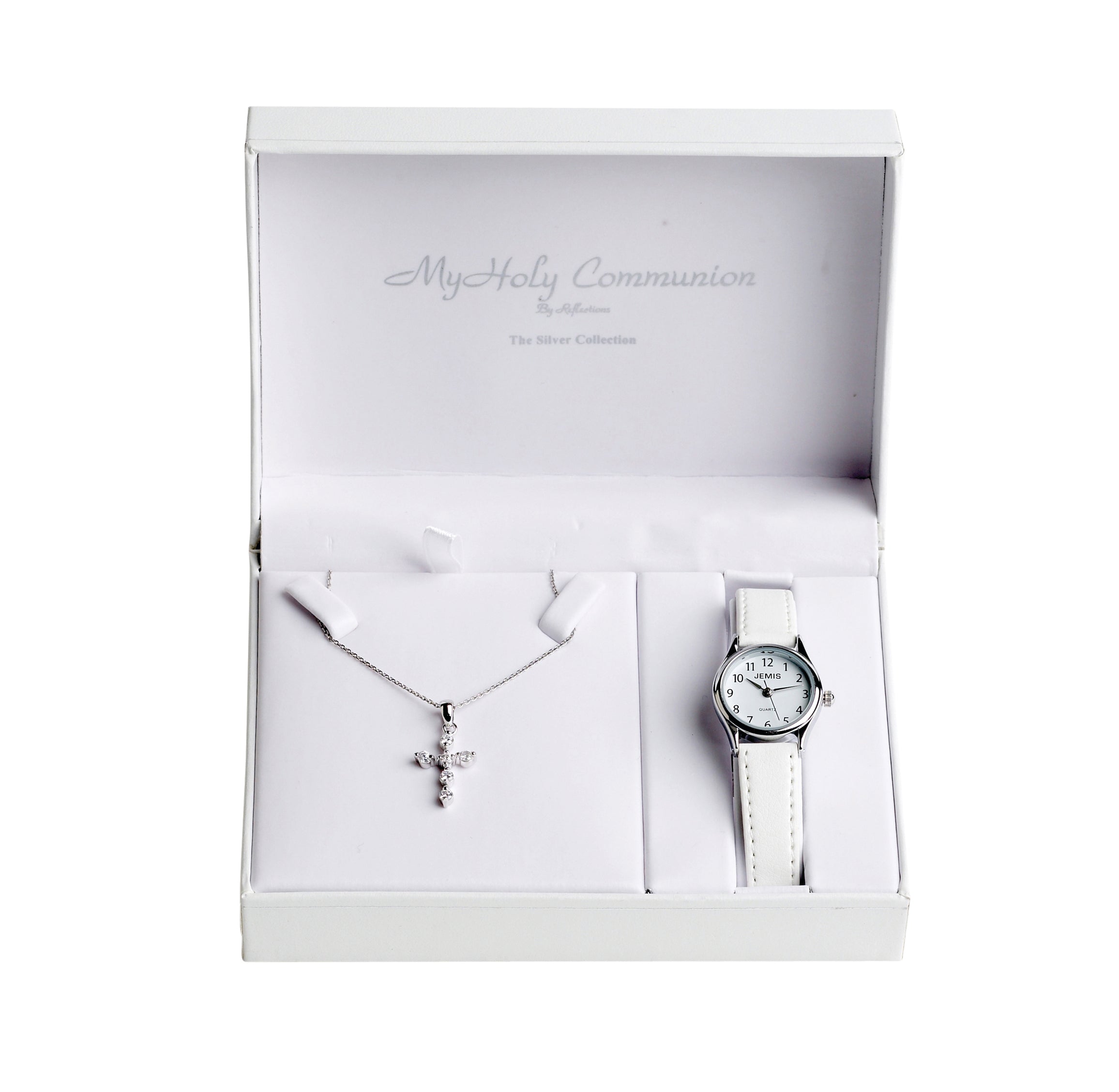 First Holy Communion watch and cross necklace set – NORA & KATIE
