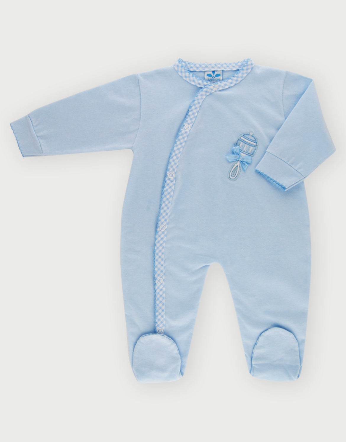 Sardon Blue Babygrow – NORA & KATIE